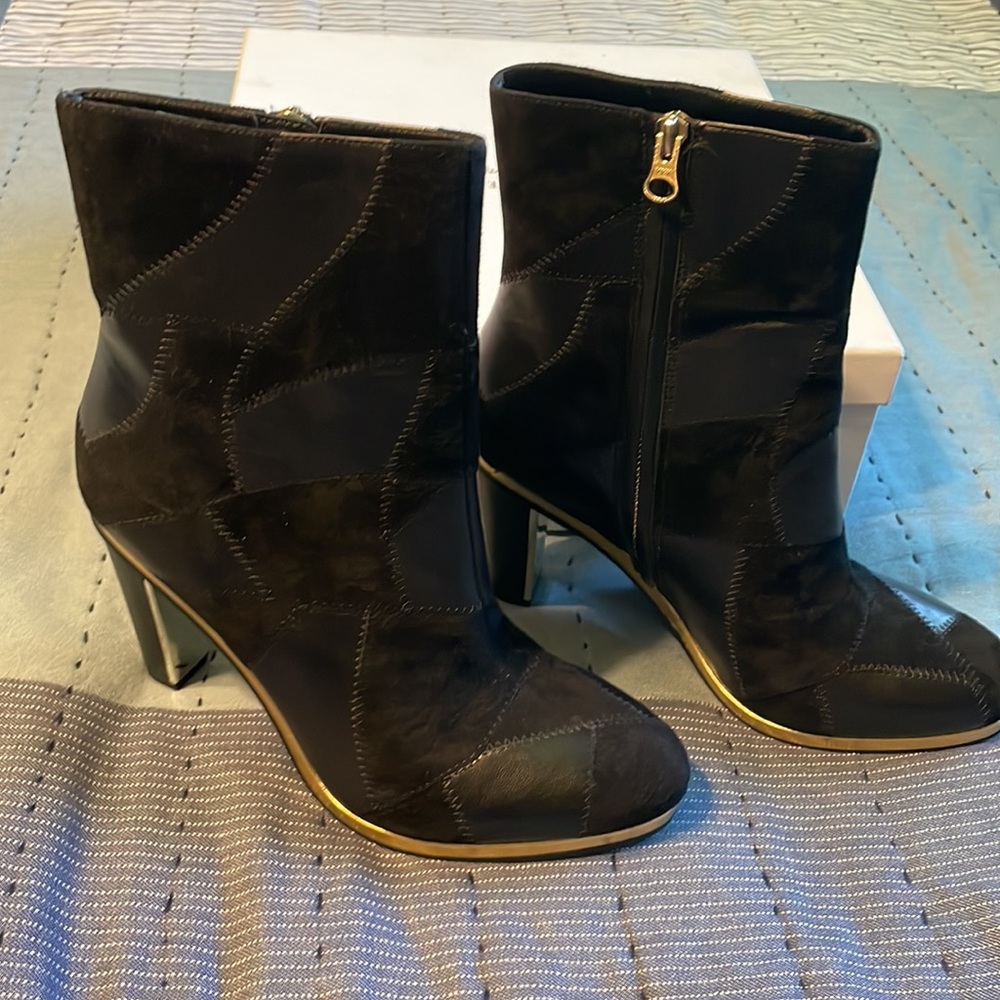 Rodarte X &Other Stories Patchwork Boots 10.5 - Gem